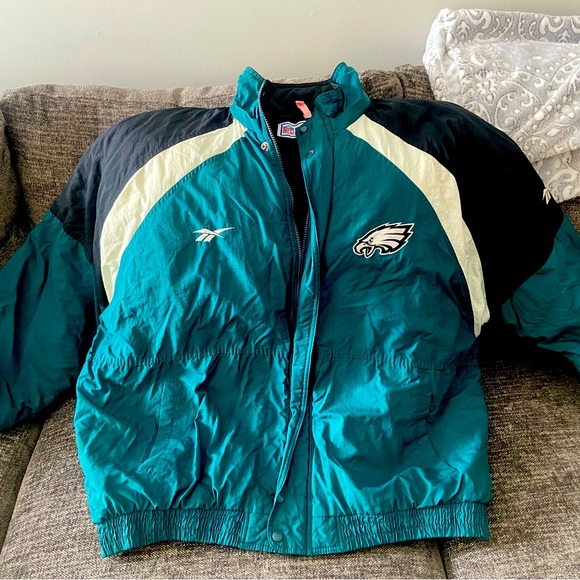 Reebok | Jackets & Coats | Vintage Philadelphia Eagles Jacket Xxl ...